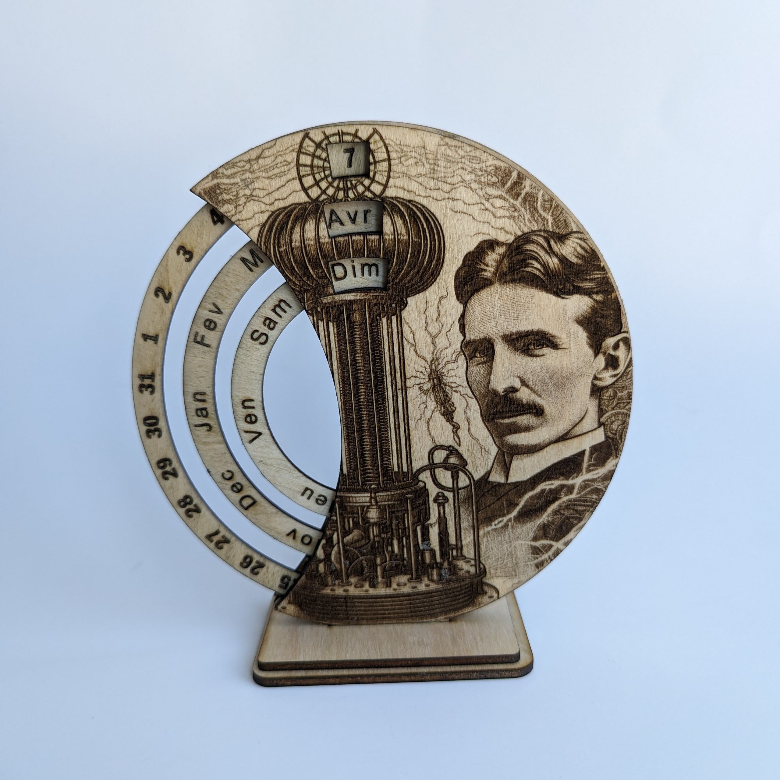 Calendrier Nikola Tesla | Creations J&J